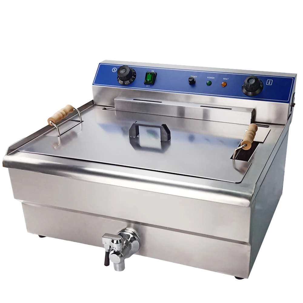 30l Deep Fryer/ Dual Temperature Control Setting For Large Capacity ...