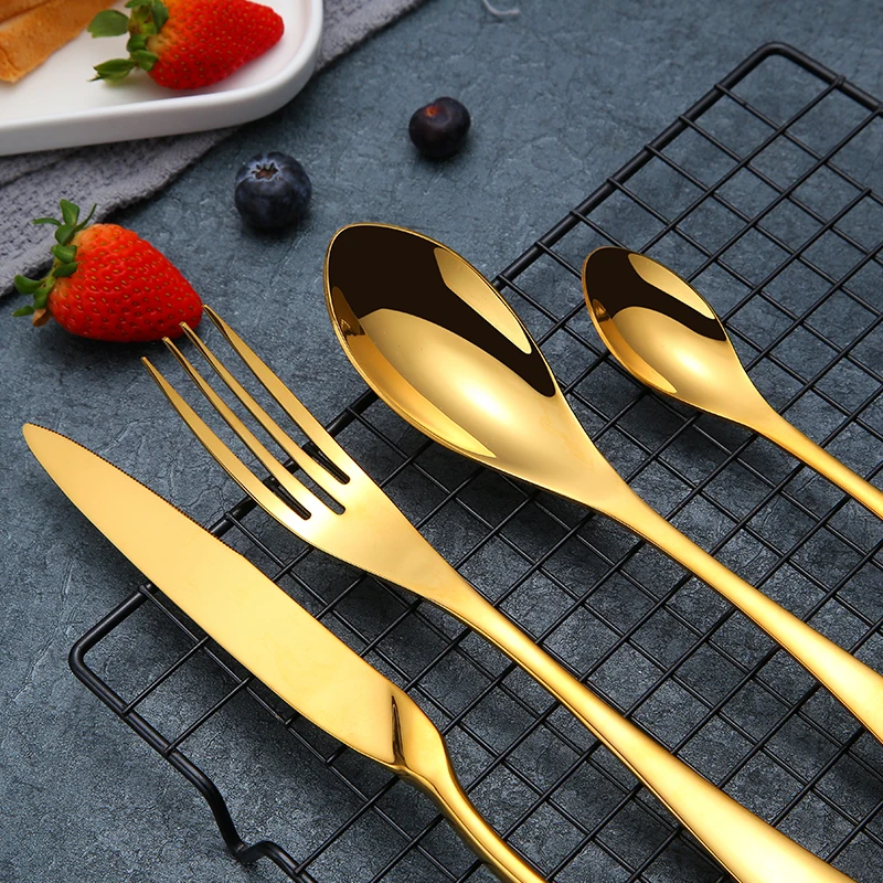 Elegant Luxury Hotel Kitchen Customize Cuttlery Set 201 Stainless Steel ...