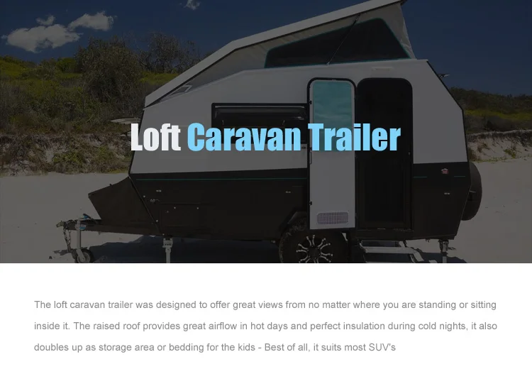 Small Size Off-Road Mini Caravan Trailer with 65L Water Tank & External ...