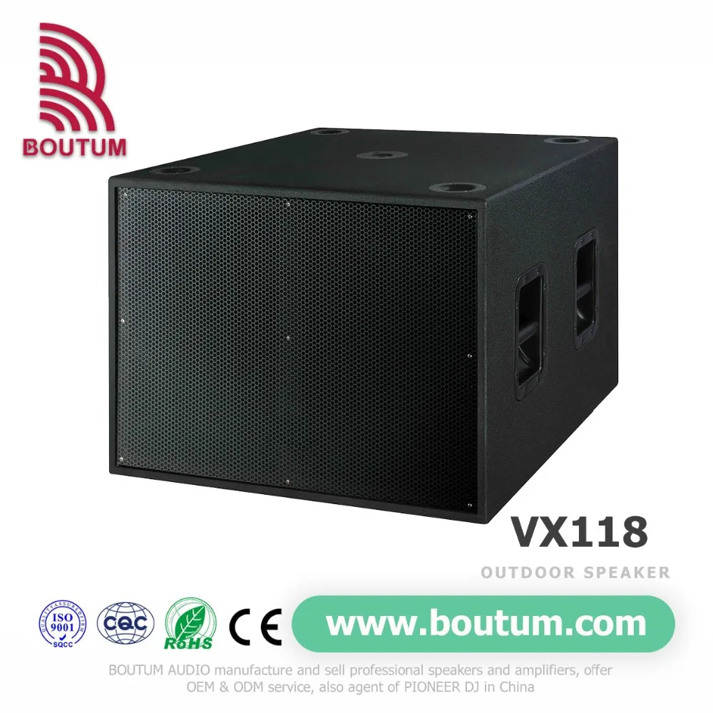 Pa Loudspeaker Powered 1200w Dual 18" Subwoofer Speaker Box Dual 18 ...