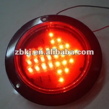Sae Dot Approved 4" Round Led Arrow Tail Light - Buy Tail Light,Arrow ...