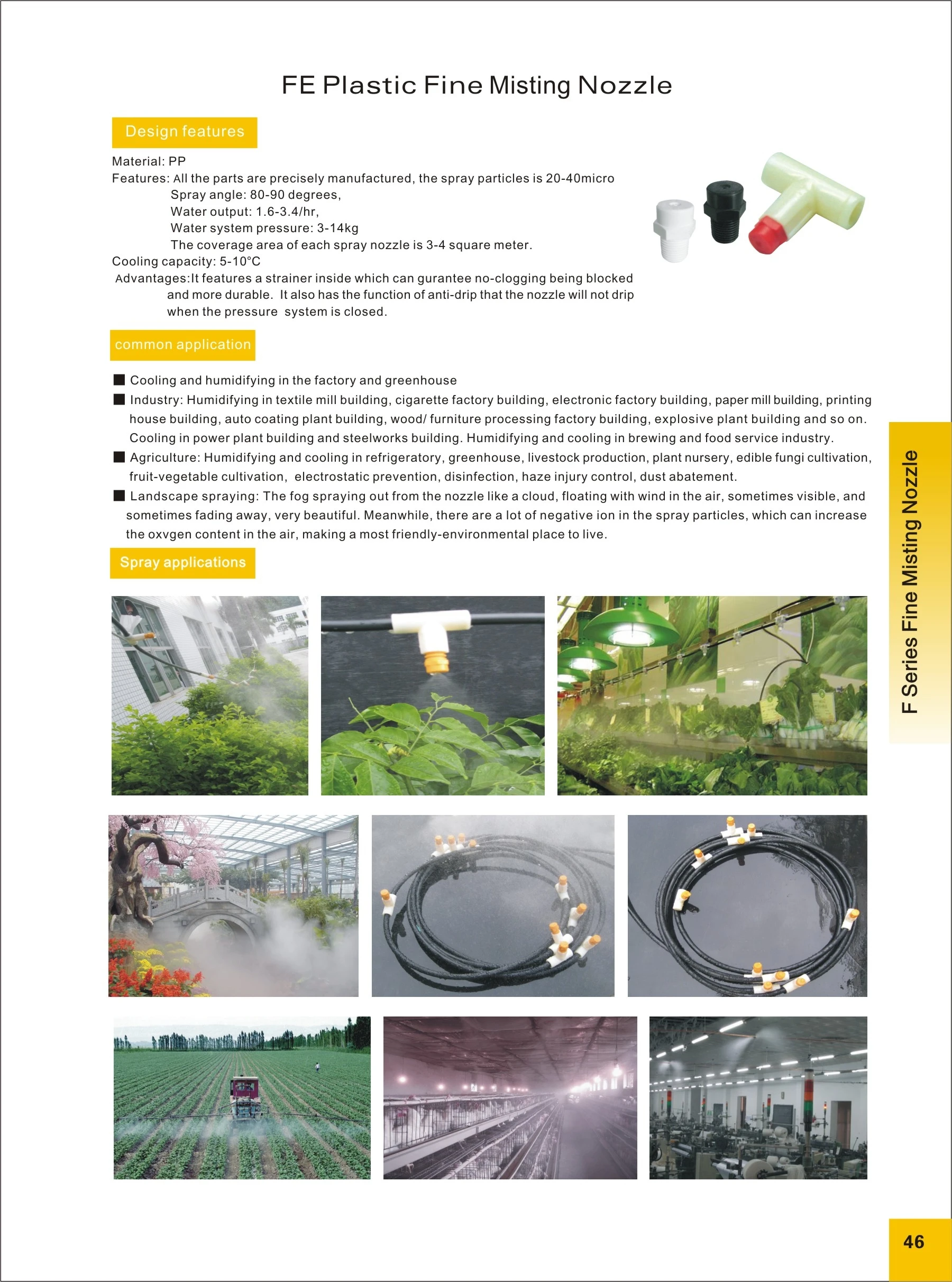 Aeroponic Misting Nozzles,Micro Spray Nozzles,Dry Fog System - Buy ...