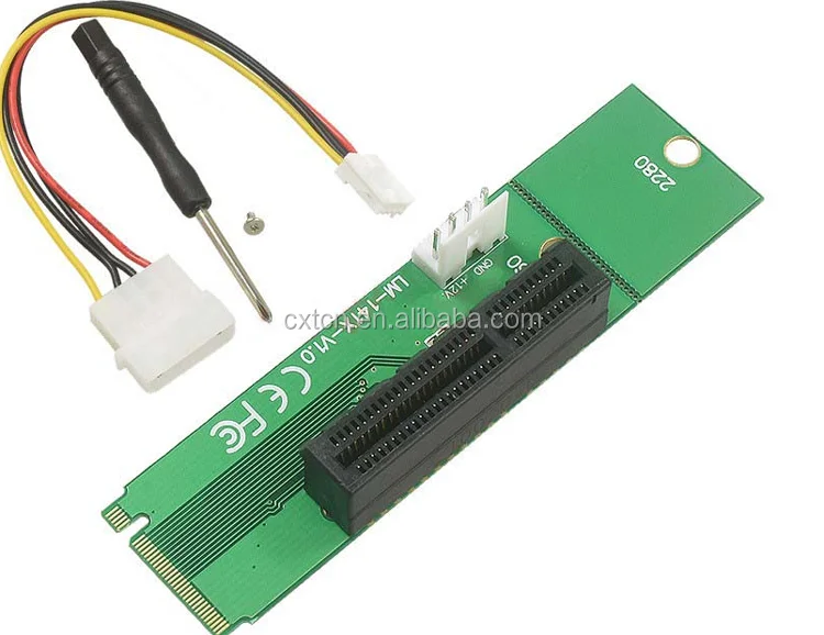 Ngff M2 To Pci-e 4x Slot Riser Card M Key M.2 Ssd Port To Pci Express ...