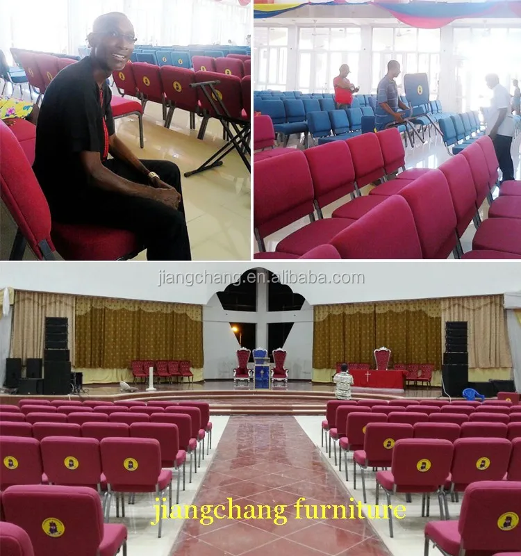 High Quality Stacking Upholstered Pastor Church Chair With Armrest ...