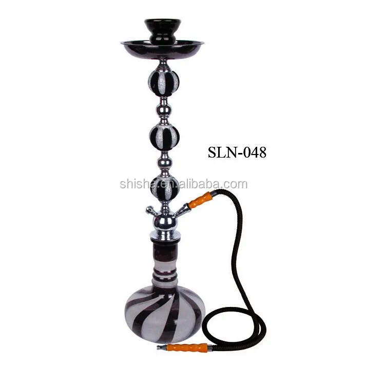 Beautiful Good Quality Glass Bottle Crystal Metal Stem Hookah Shisha ...