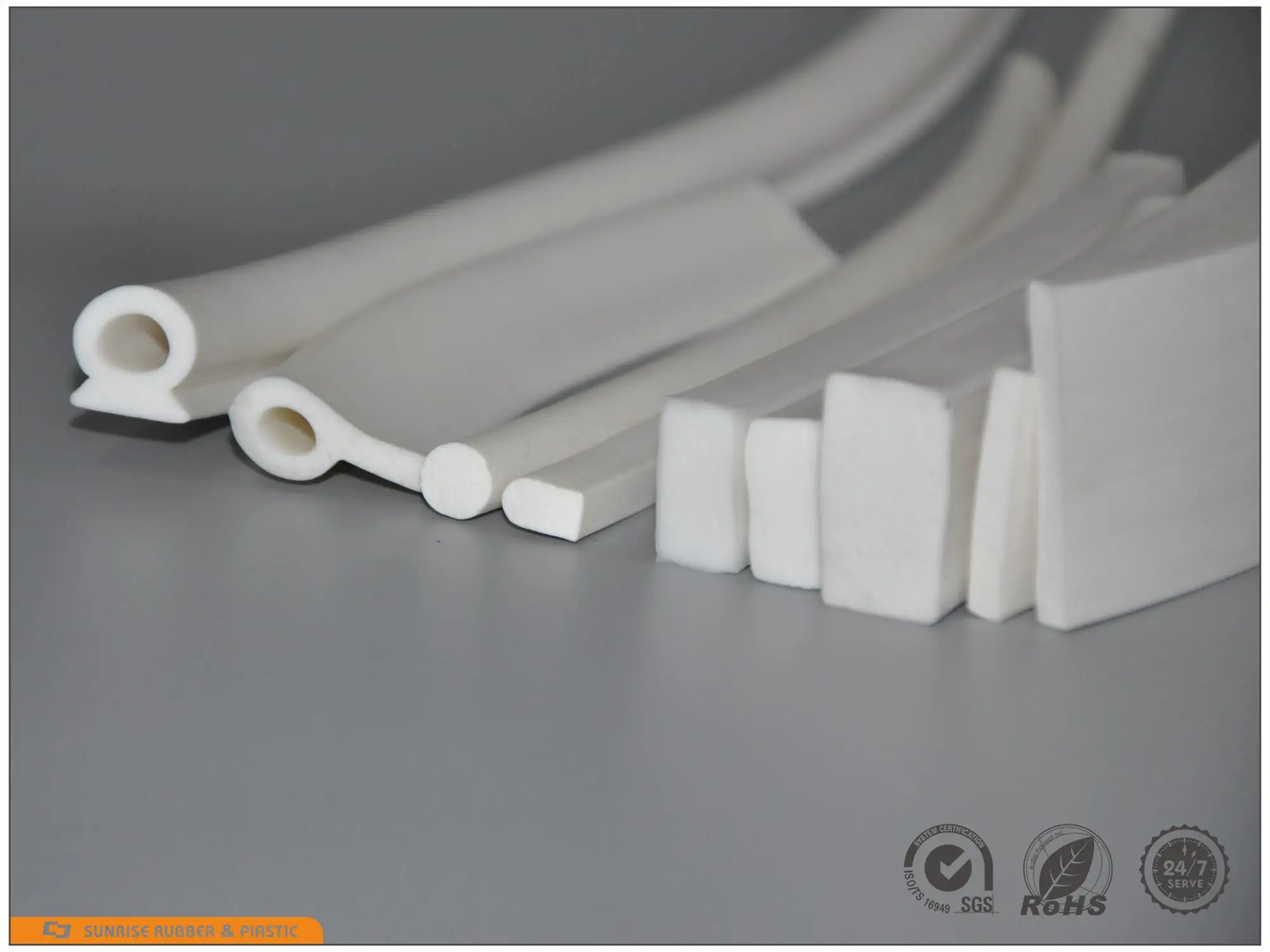 Customized Oem White Foam Rubber Strip - Buy Extruded Rubber Strip,Soft ...