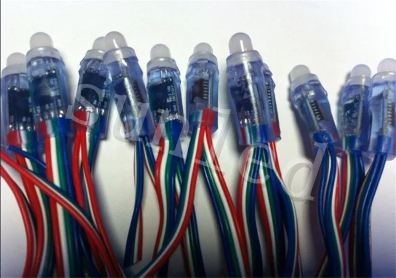 8mm 12mm Addressable Matrix Bullet Pixel Ws2811 RGB LED String Point Light