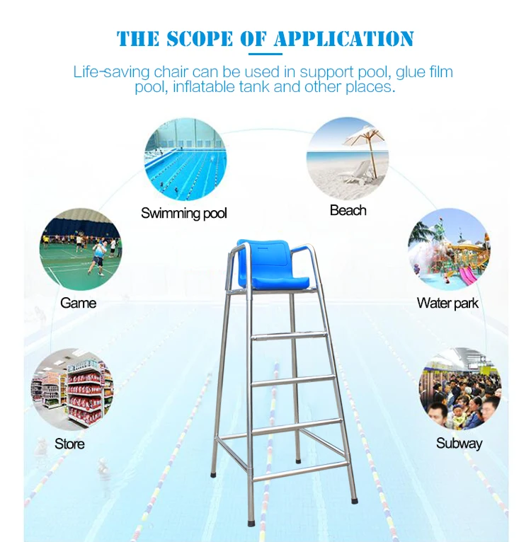 Hot Sale Swimming Pool Life Saving Equipment - Stainless Steel Life Chair