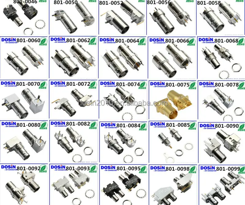 Bnc Jack Bulkhead Panel Bnc Female Isolated Ground Connector - Buy Bnc ...