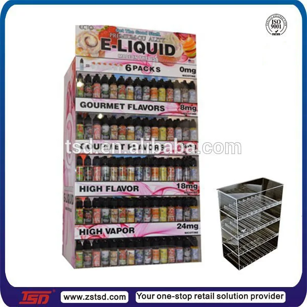 Tsd-a923 Custom Retail Store Countertop E-liquid Juice Acrylic Display ...