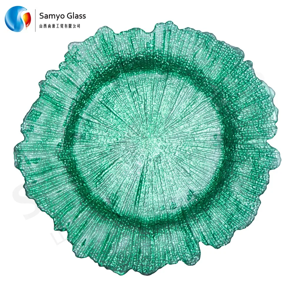 Wholesale Decoration Multi Colors Flower Shaped Charger Plates Wedding ...