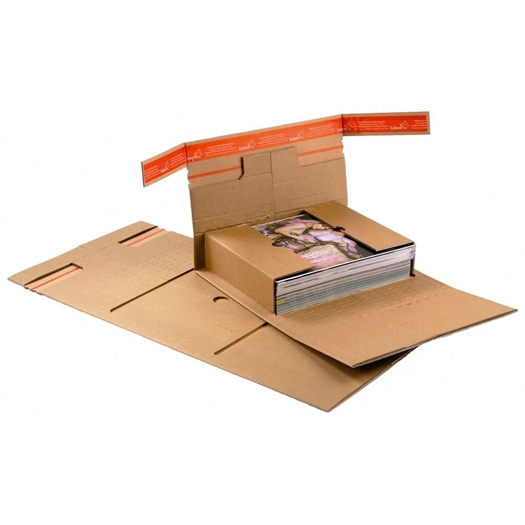 Custom Corrugated Packaging - Book Mailer Gusset Box