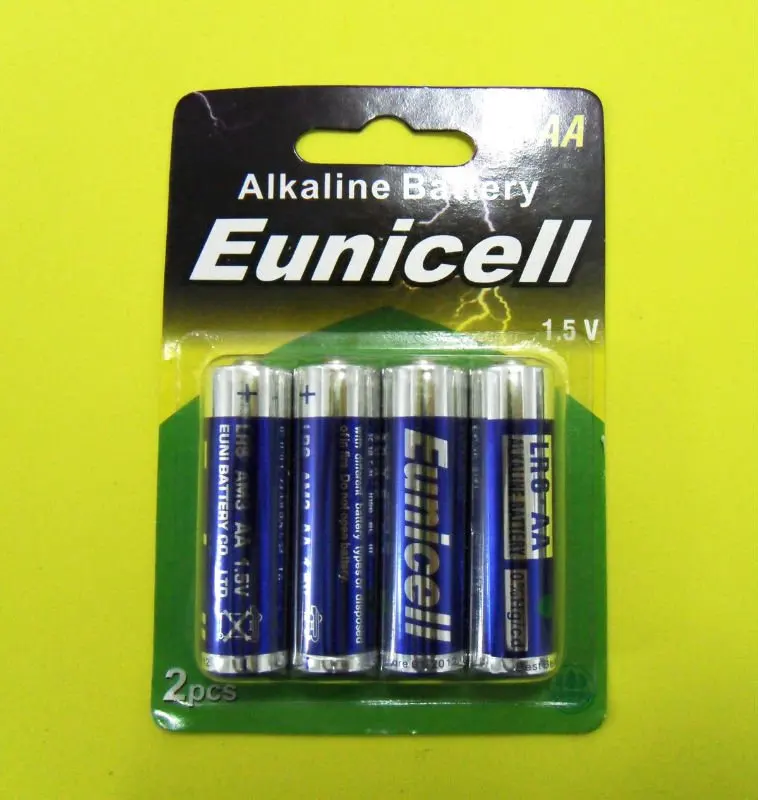 Lr6 Size Aa Am3 Alkaline Zn-mno2 1.5v Battery - Buy Lr6 Size Aa Am3 ...