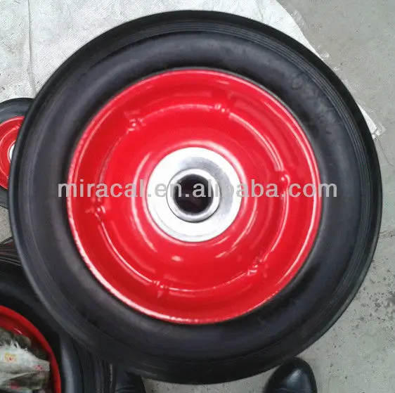 Trolley Wheel 12 Inch Solid Rubber Wheel - Buy 12 Inch Solid Rubber ...