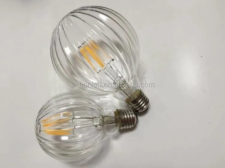 Solar Lamp G80 E27 Filament Led Pumpkin Light Bulbs 4w 6w 8w - Buy ...