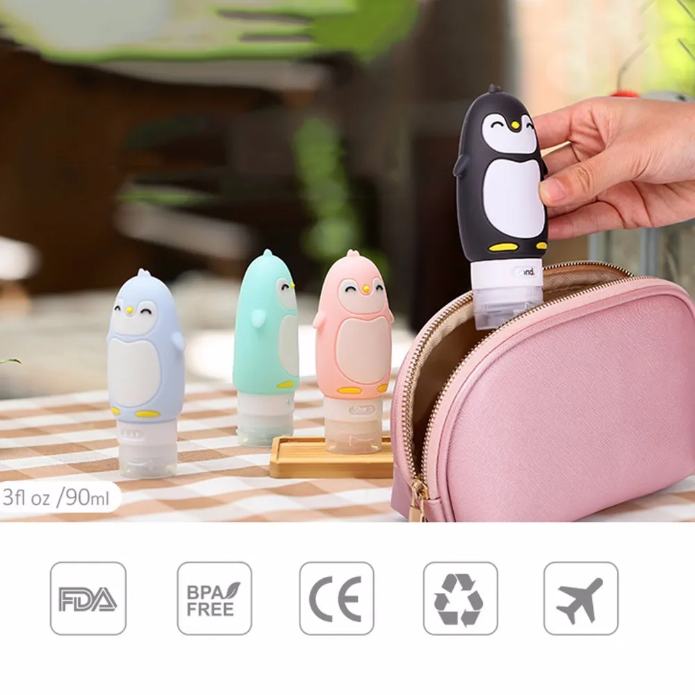 Customized Unique Cute Mini Attractive Cartoon Empty Silicone Travel ...
