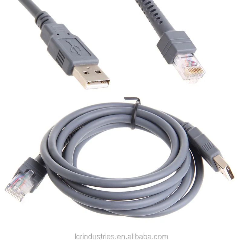 Cba-r01-s07par 6ft Rs232 Serial Cable For Symbol Ls4208 Ls7708 Ls2208 ...