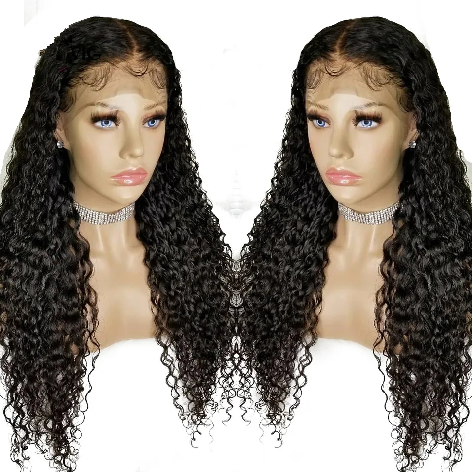 Soft Curly Ponytail 360 Lace Frontal Wig With Baby Hair High Ponytail ...