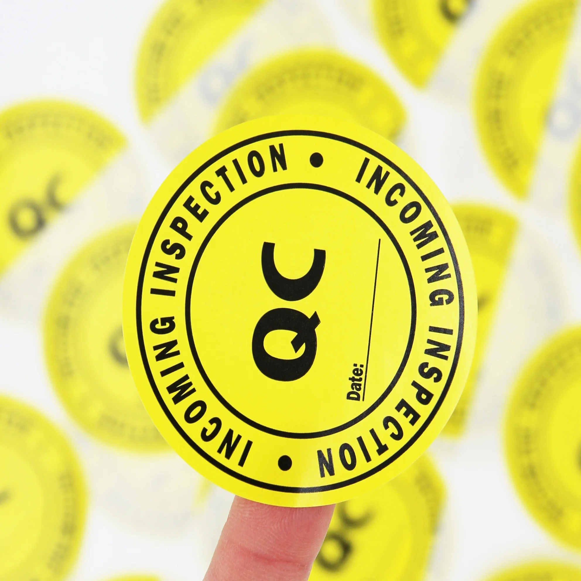 Quality Check Qc Sticker Product Certificate Custom Vinyl Label In ...