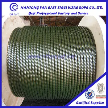 For Hoisting And Towing,Wire Rope 6*19s Steel Core,,Grease Lubricant ...
