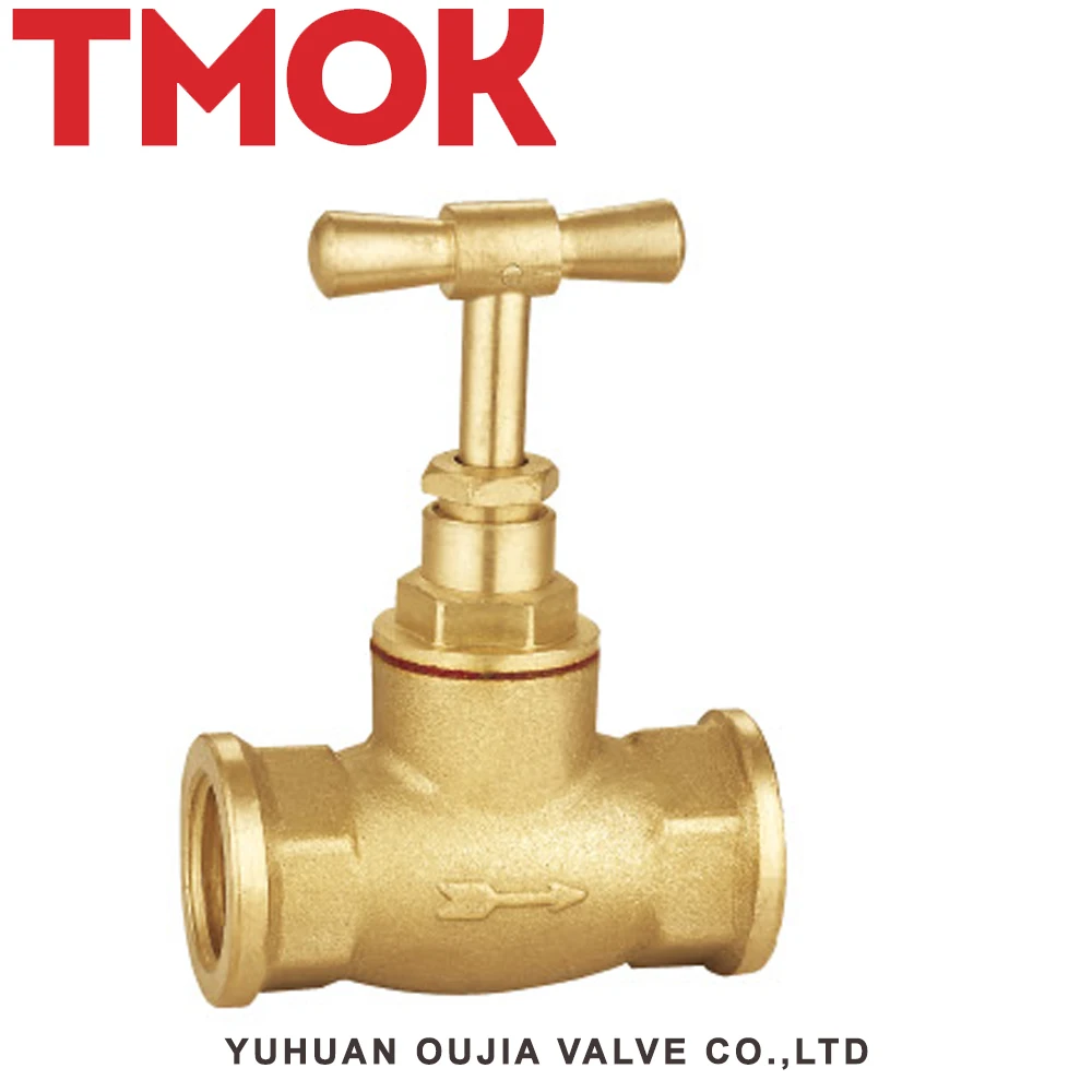 Steam Stop Valve Assembly Drawing - Concealed Double Thread Brass