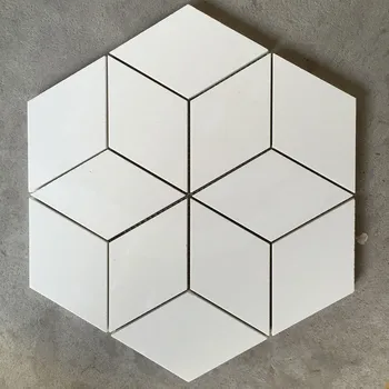Rhombus Combination Tile/ Hexagon Tile With Flower Pattern - Buy ...