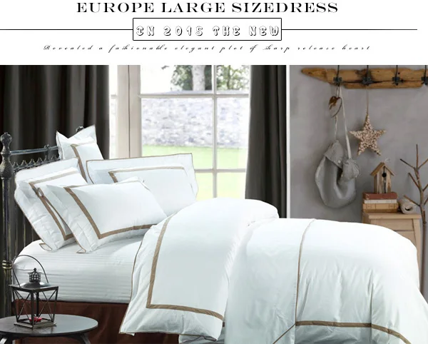 100% Cotton High Quality White German Bedding Set - Buy Bedding Set ...