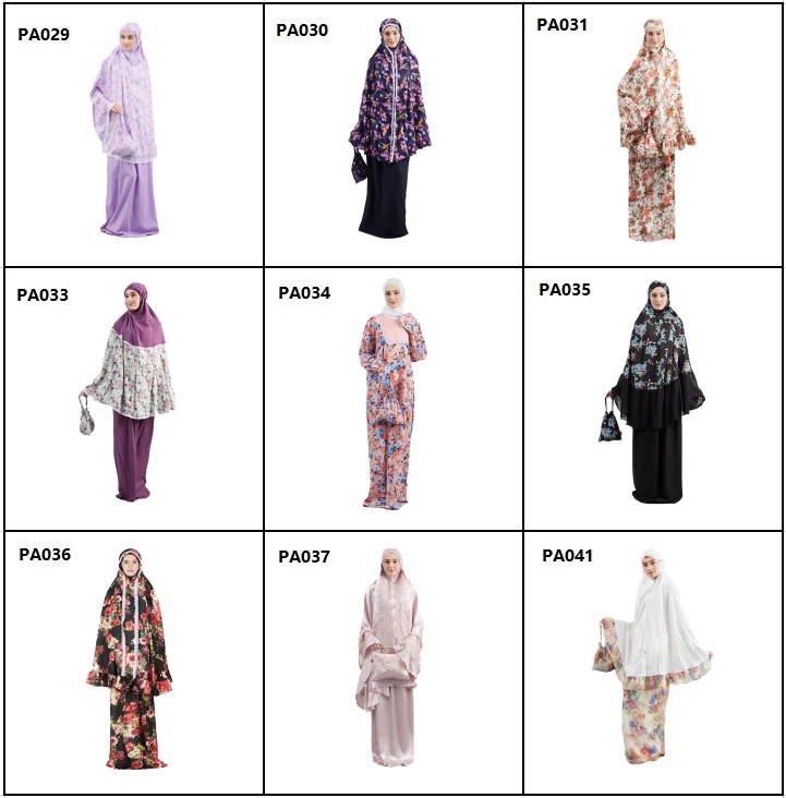 Wholesale Formal Muslim Garment Sets Dress Long Prayer Hijab Muslim ...