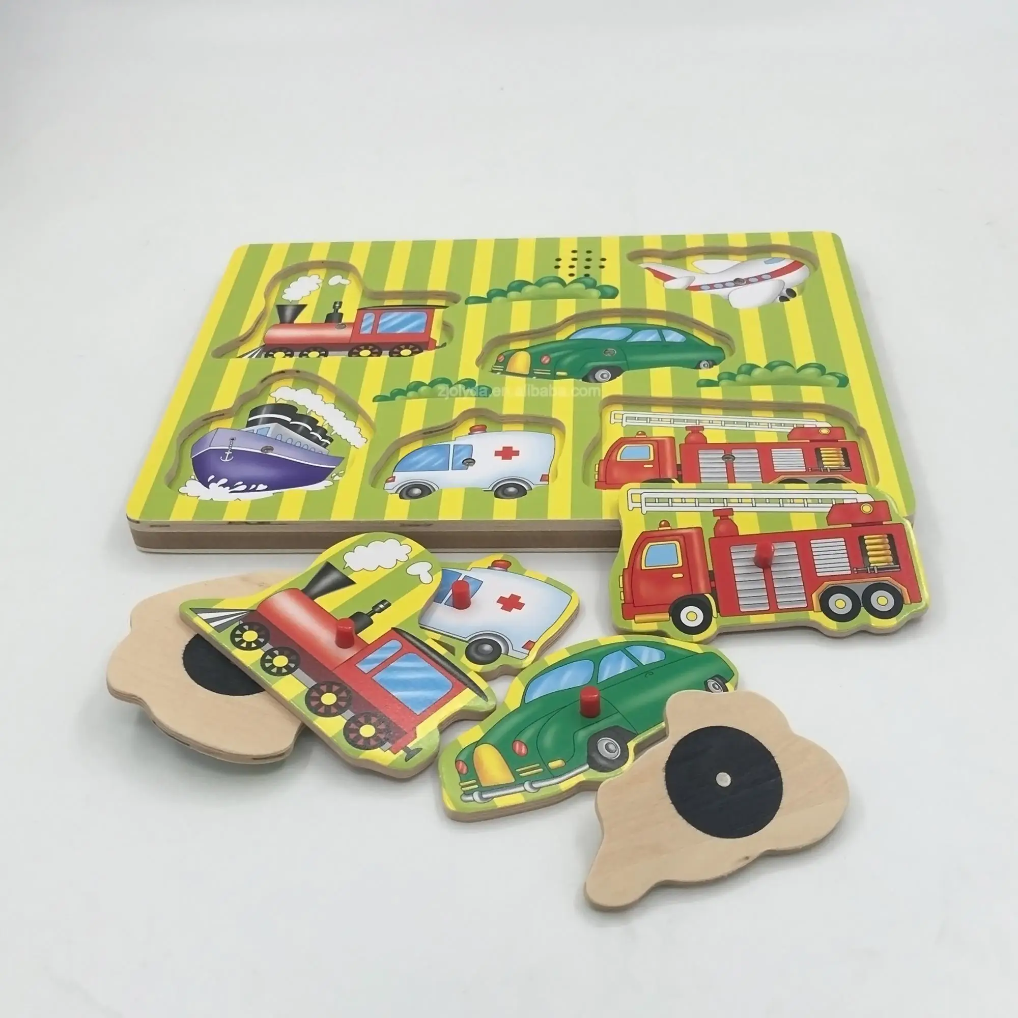 Wooden Popular Vehicle Tool Sound Puzzle - Buy Sound Puzzle,Vehicle ...
