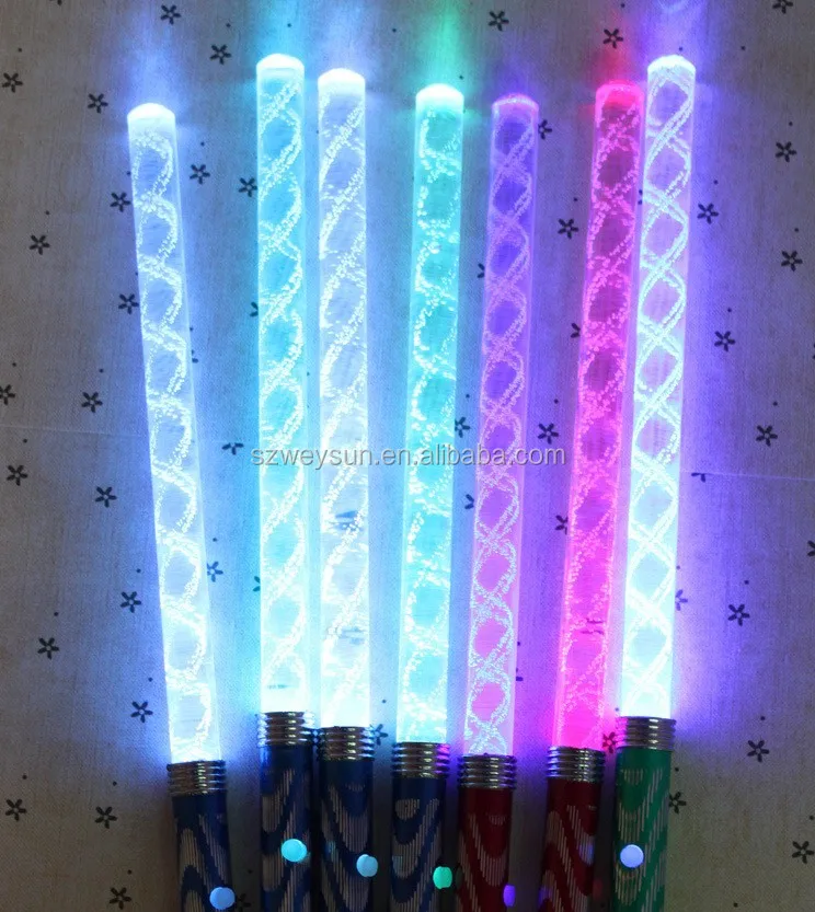 26cm Acrylic Led Glowing Led Magic Wands Sticks,Concert Bar Flashing ...
