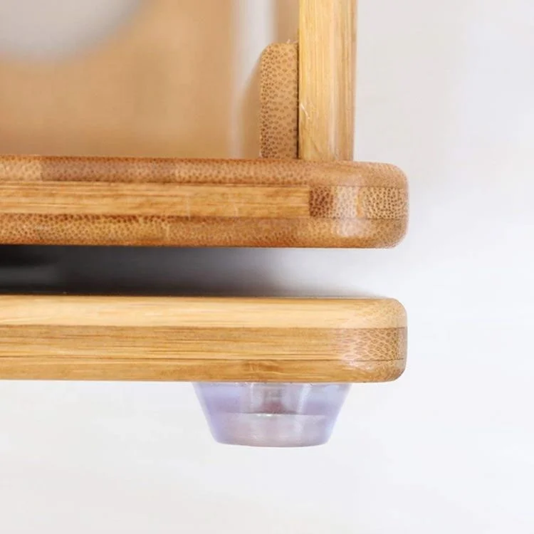 Rotating Bookcase Revolving Wooden Bookcase Bamboo Bookshelf - Buy ...