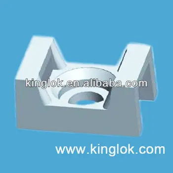 Saddle Type Tie Mount Plastic Wire Bundle Cable Tie Mount Saddle Cradle ...