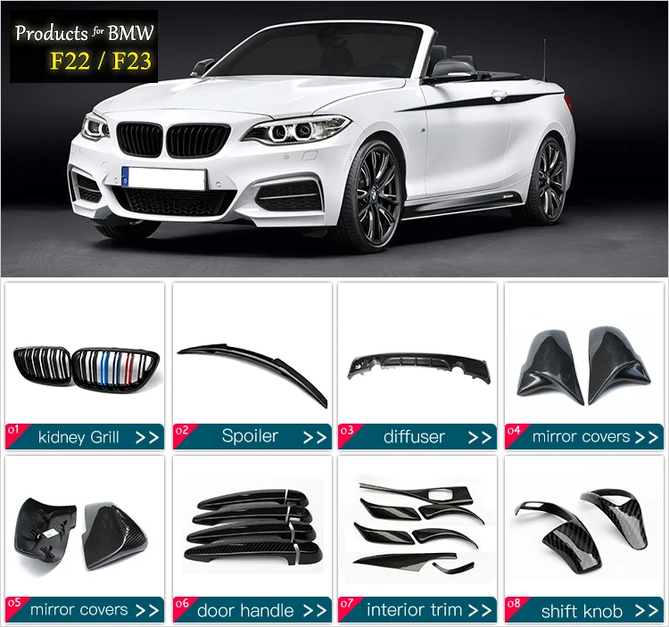 Gloss M Color Front Kidney Grill For Bmw 2 Series F22 F23 M2 F87 - Buy ...