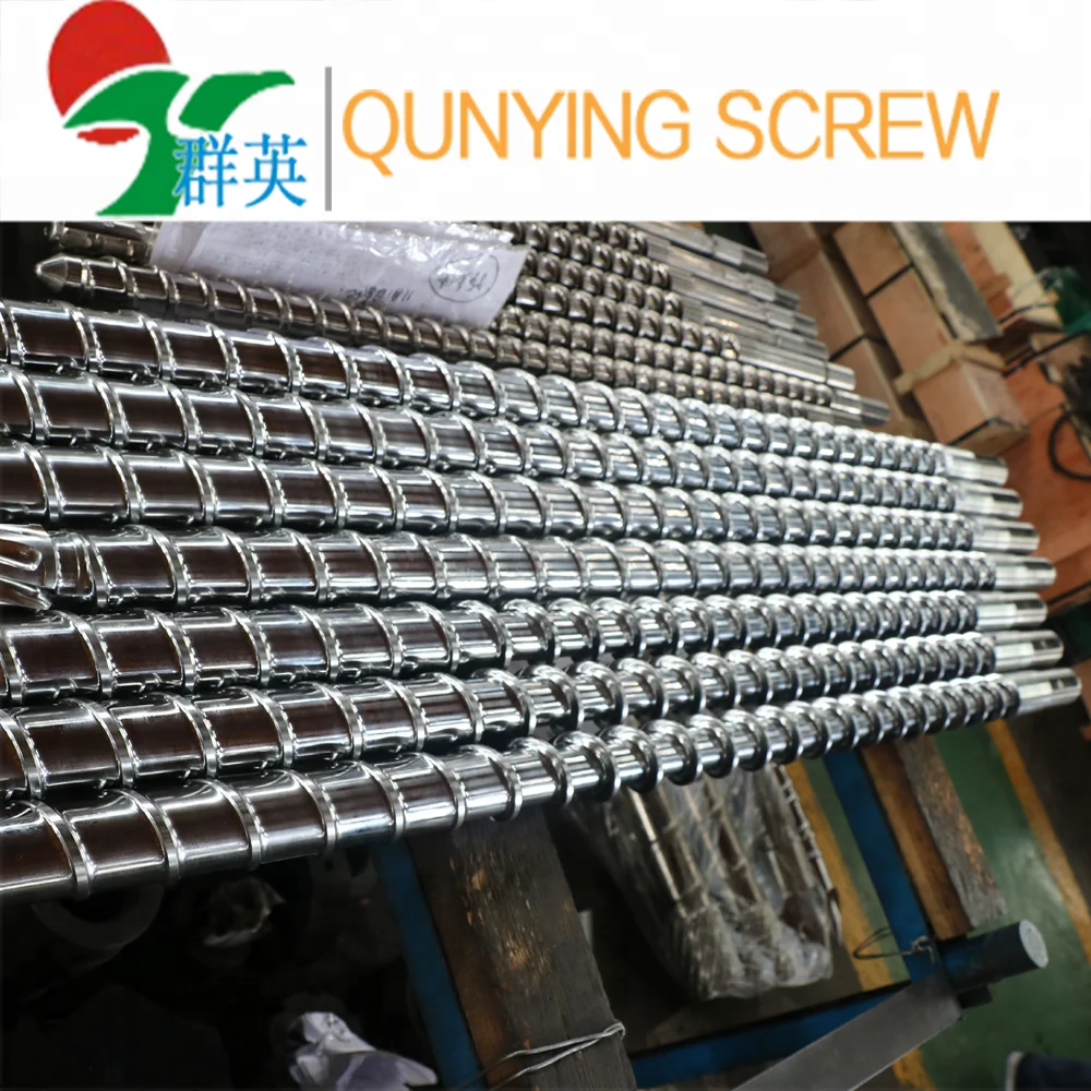 Bimetallic Mini Single Extruder Screw For Snack Extruder Machine ...