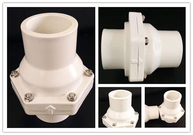 Pvc Valve White Grey No Return Check Valve Rubber One Way Screw Valves ...