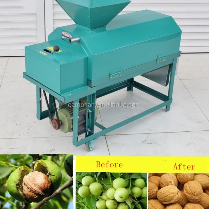 High Speed Semi-automatic Walnut Dehusking Machine Green Walnut Washing ...
