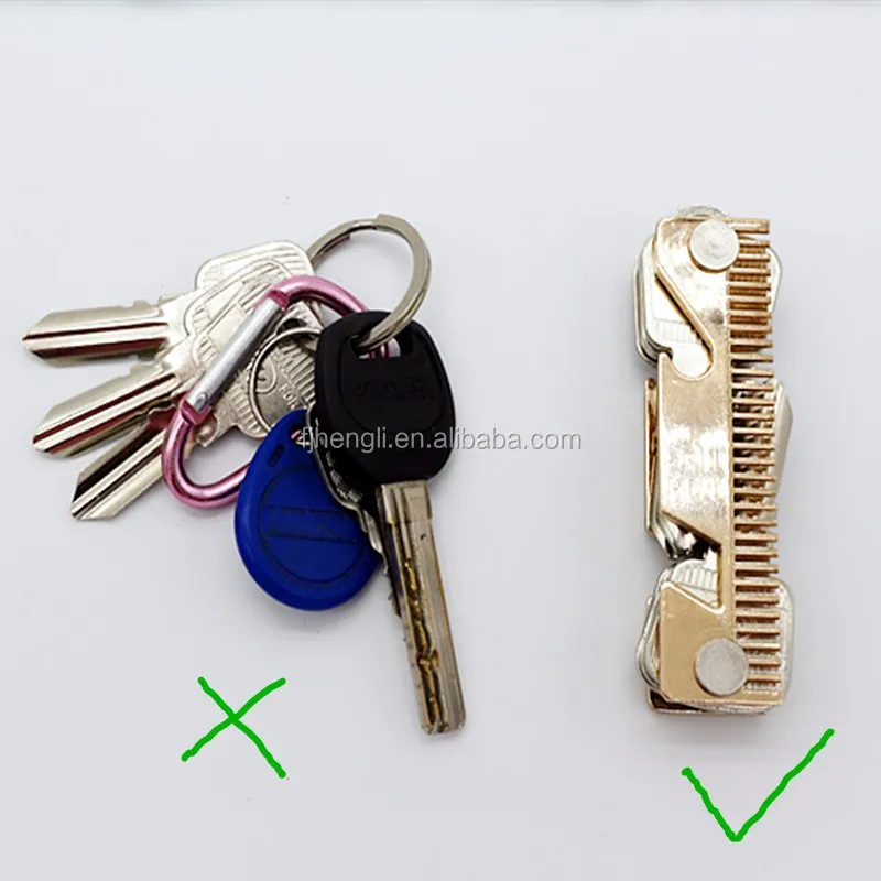 Key Organizer Up To 15 Keys / Smart Keychain Holder Multi-function ...