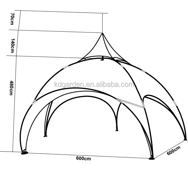 4.5m Printing Arch Tent With 5 Sides - Buy 5 Sides Arch Tent With ...