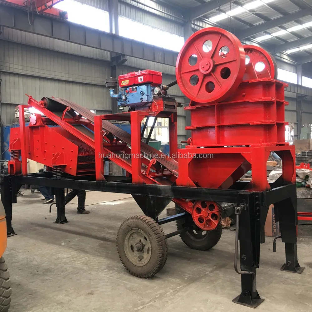 Mobile Tractor Mounted Movable Jaw Stone Crusher - Buy Jaw Crusher ...