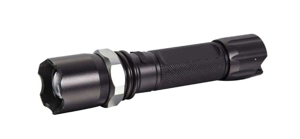 Zoomable Rechargeable Flashlight Police Torch Light Widely Used In ...