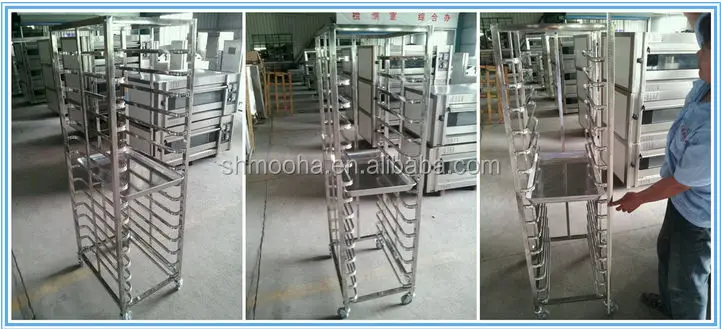 Commercial 304 Stainless Steel Bakery Trolley Bread Baking Cooler Tray ...