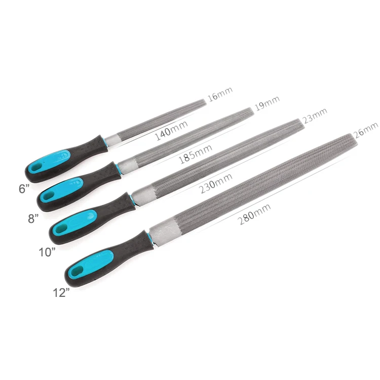 High Carbon Steel Files Size 6 8 10 12 Inch Bastard Second Smooth Cut ...