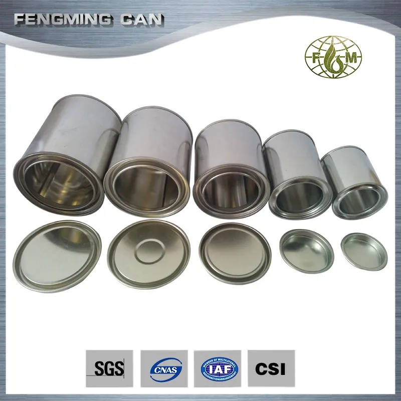 Dia. 84mm Tinplate Round Mini Paint Tin Cans With Internal Epoxy ...