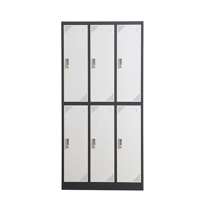 Loker Pakaian Kabinet Baja Berdiri Vertikal Murah 6 Pintu Lemari Logam ...