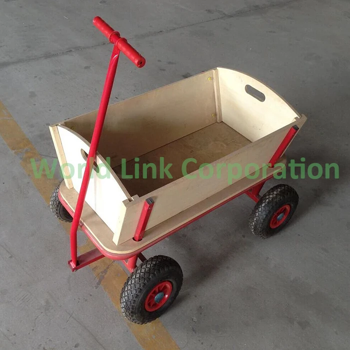 4 Wheels Plastic Garden Hand Push Yard Cart - Transport Up To 660lbs ...