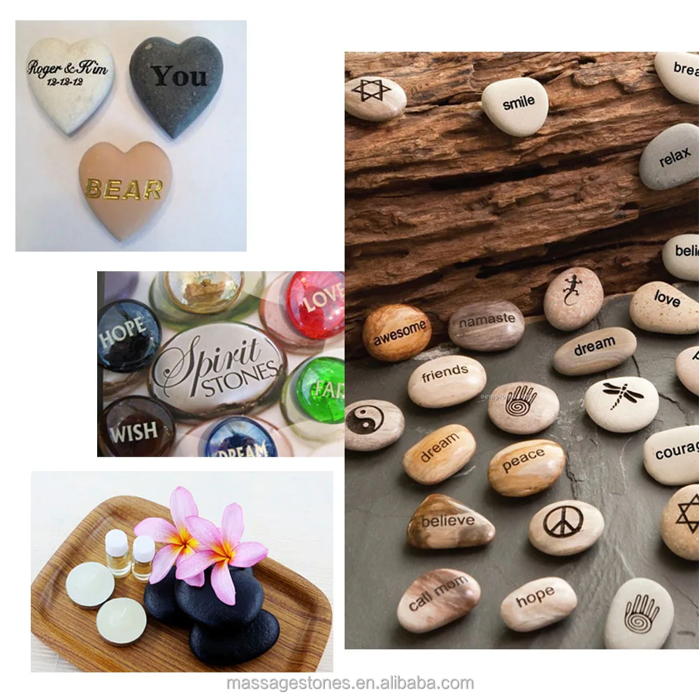 Engraved River Stones Craft With Inspirational Words,Saying Rocks - Buy ...