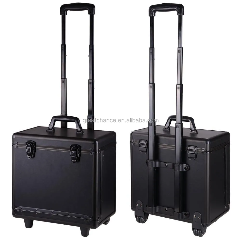 Rolling Pvc Hair Makeup Train Case Barber Salon Clipper Trimmer Tool ...