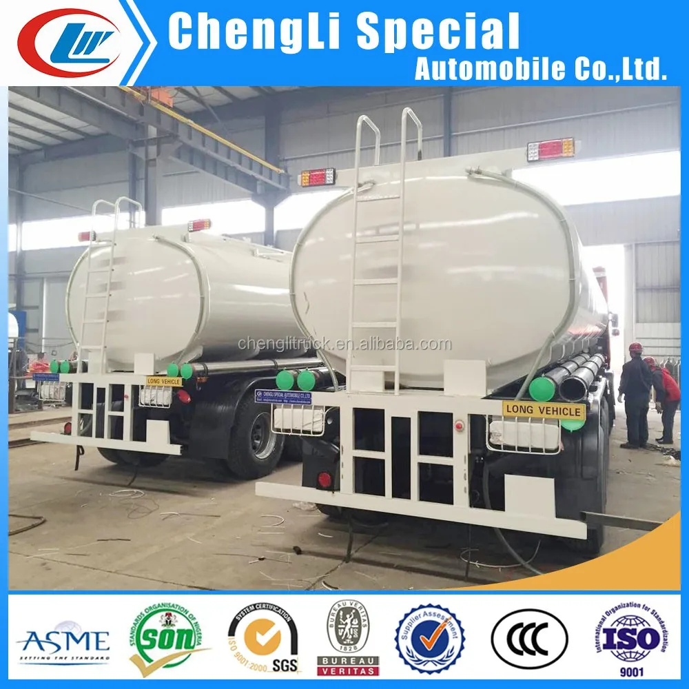 Oil Tanker Carbon Steel 3 Axle 4 Axles 50m3 50000 Liters Fuel Tank Semi ...