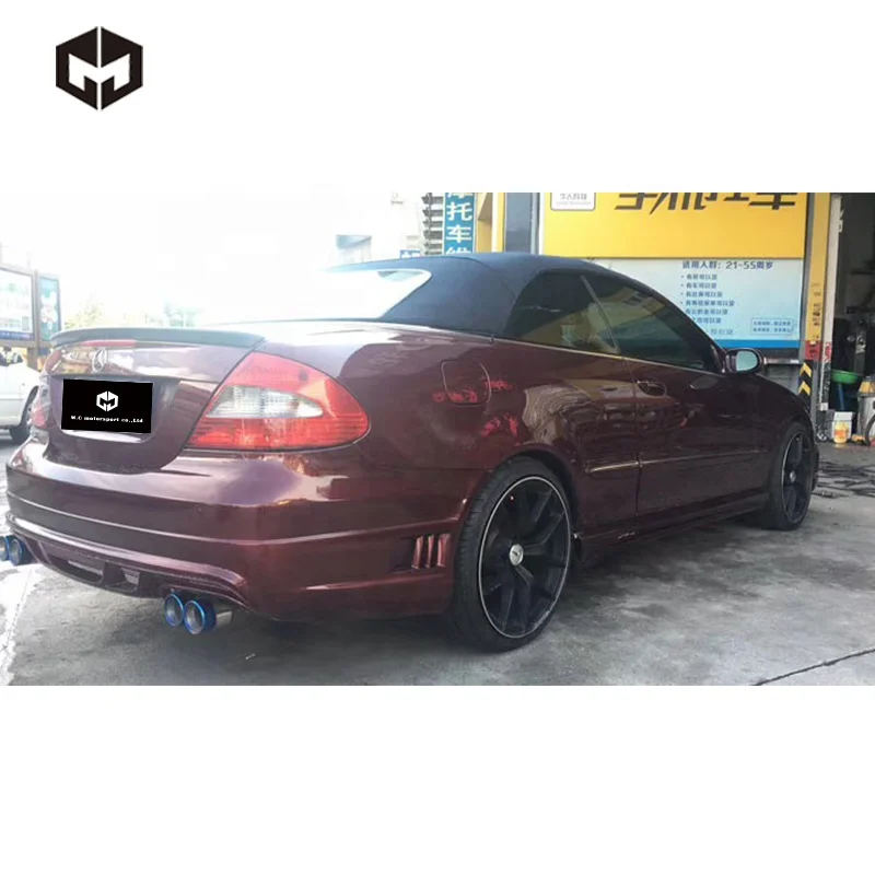 Fiberglass WD Style Body Kit with LED Fog Lights for Mercedes Benz CLK ...