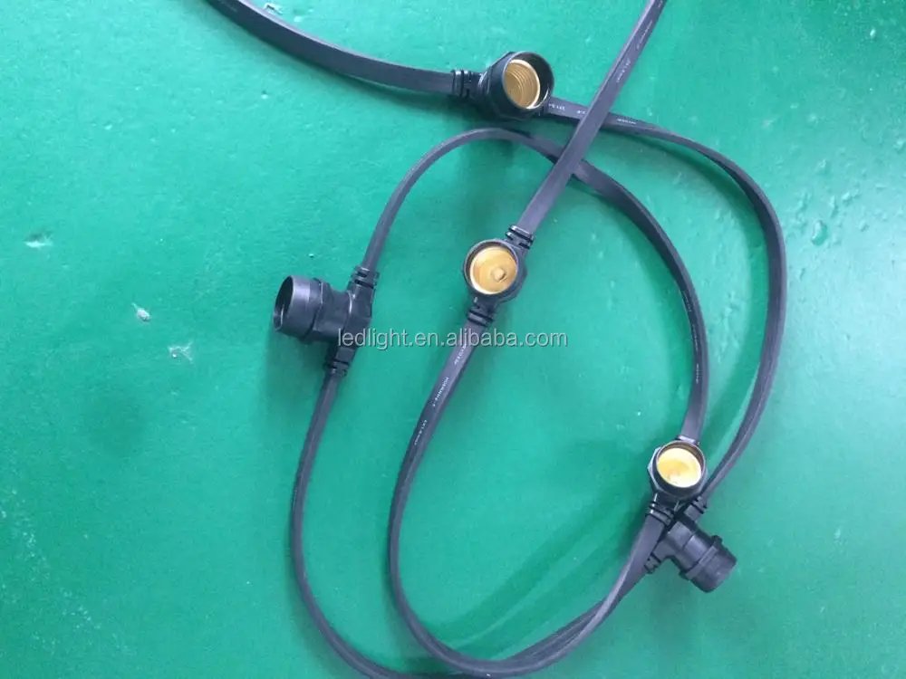 Outdoor Use Ip67 Flat Round Rubber Cable 2 Wires Led Belt Light With ...